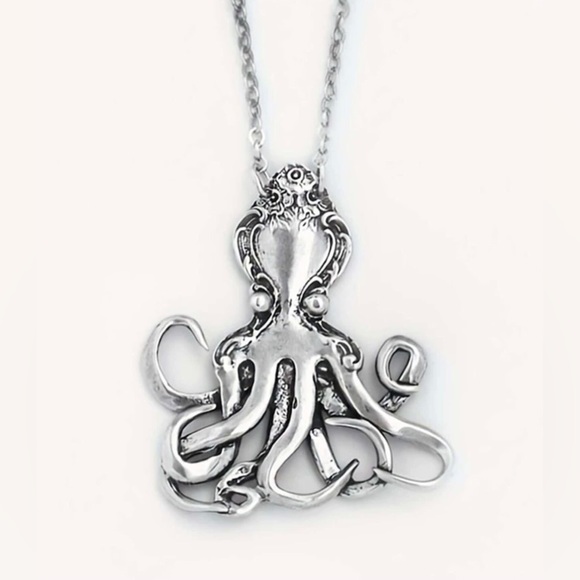 Jewelry | Vintage Fork Octopus Silverware Spoon Squid Octopod Kraken ...